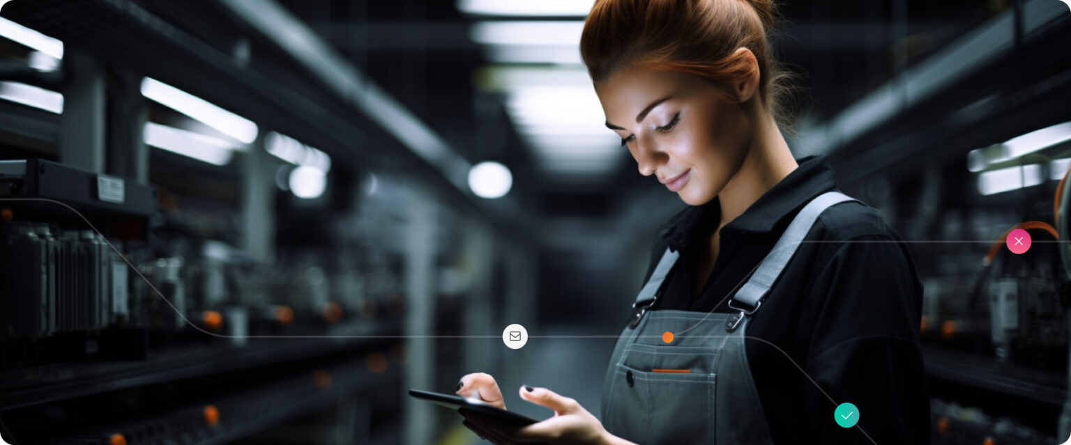 Digital work instructions with step-by-step guidance