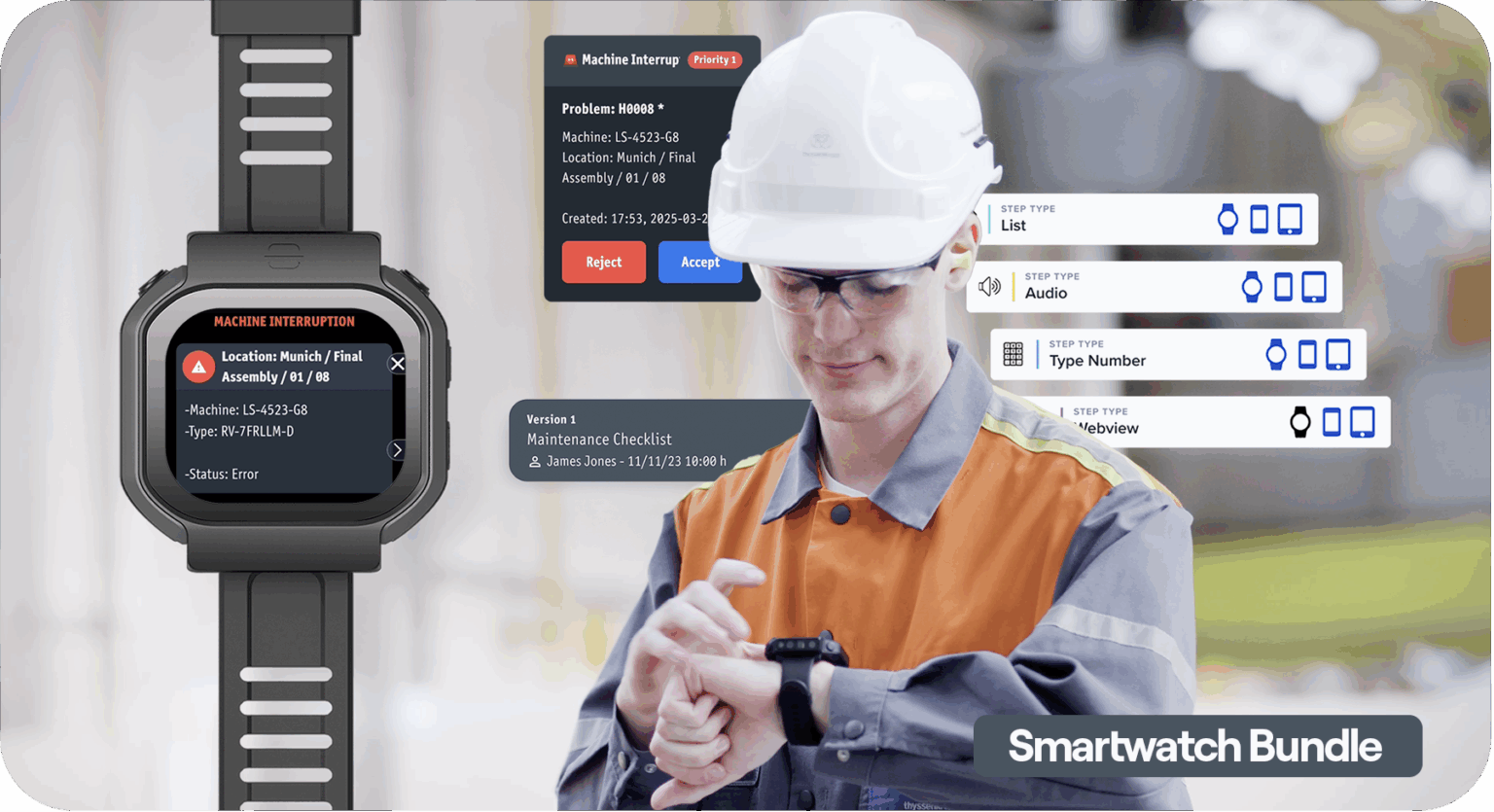 Industrial Smartwatch - Workerbase